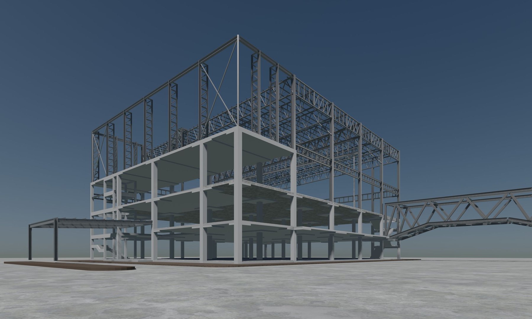 3D Building structure 2304 - TurboSquid 2096411