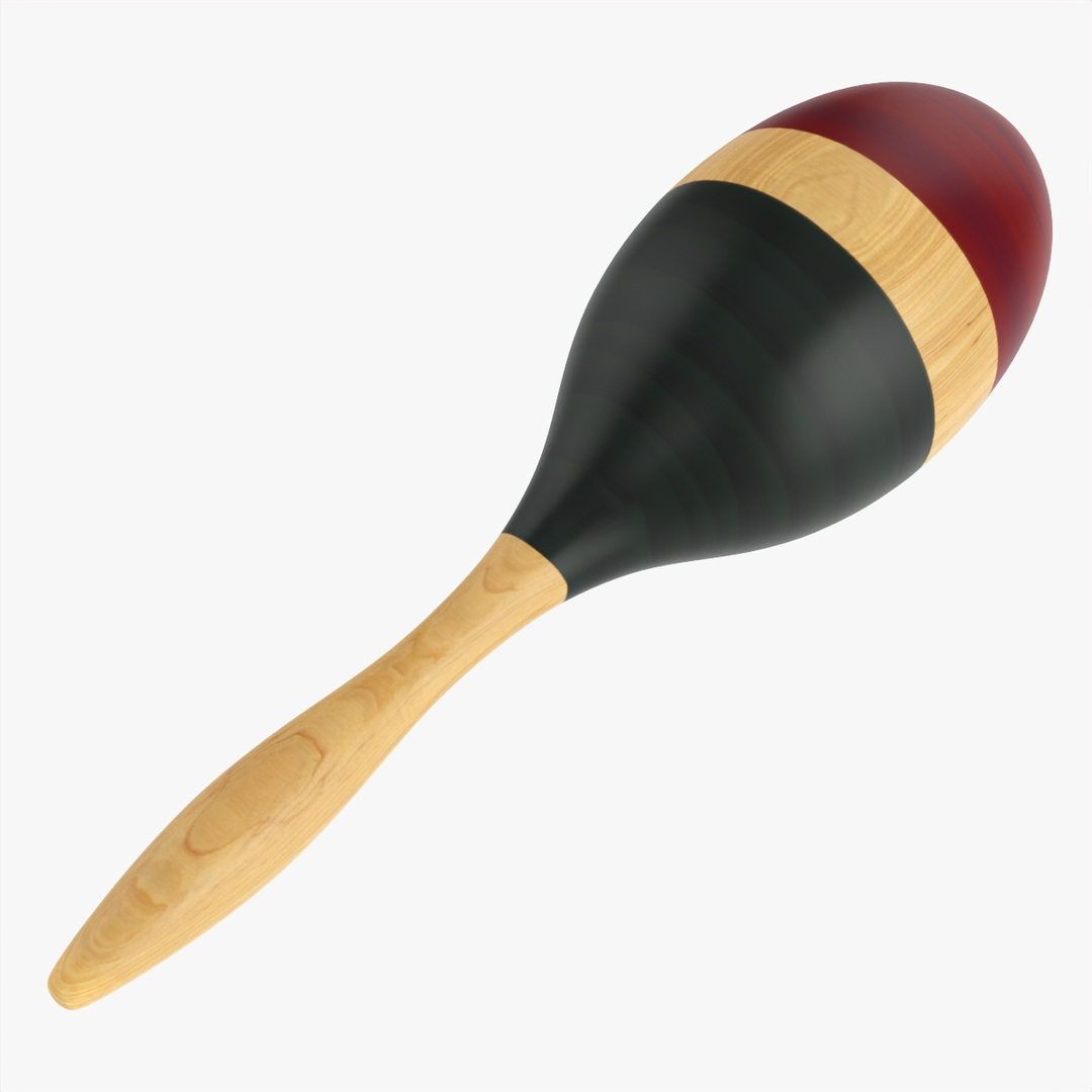 Free Maracas 02 painted 3D - TurboSquid 1811386