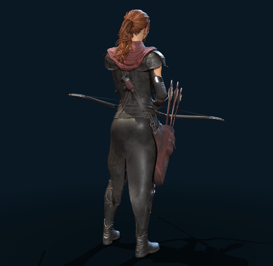 FemaleArcher Model - TurboSquid 2275645