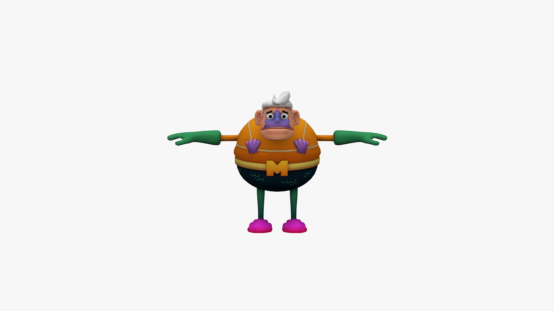 Mermaid Man - SpongeBob 3D Model - TurboSquid 2398015