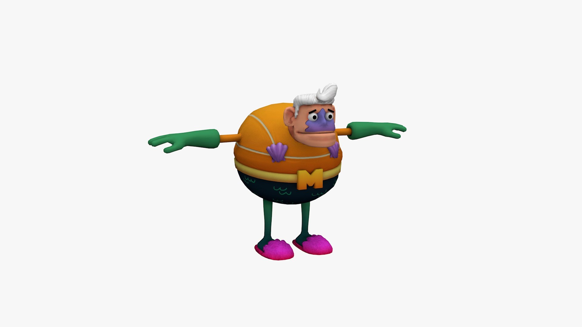 Mermaid Man - SpongeBob 3D Model - TurboSquid 2398015