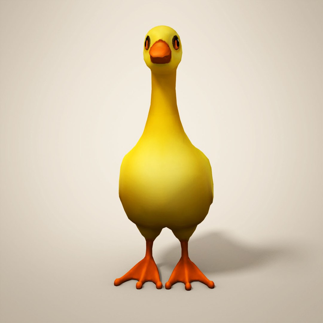 3D Cartoon Duckling Duck - TurboSquid 1238310