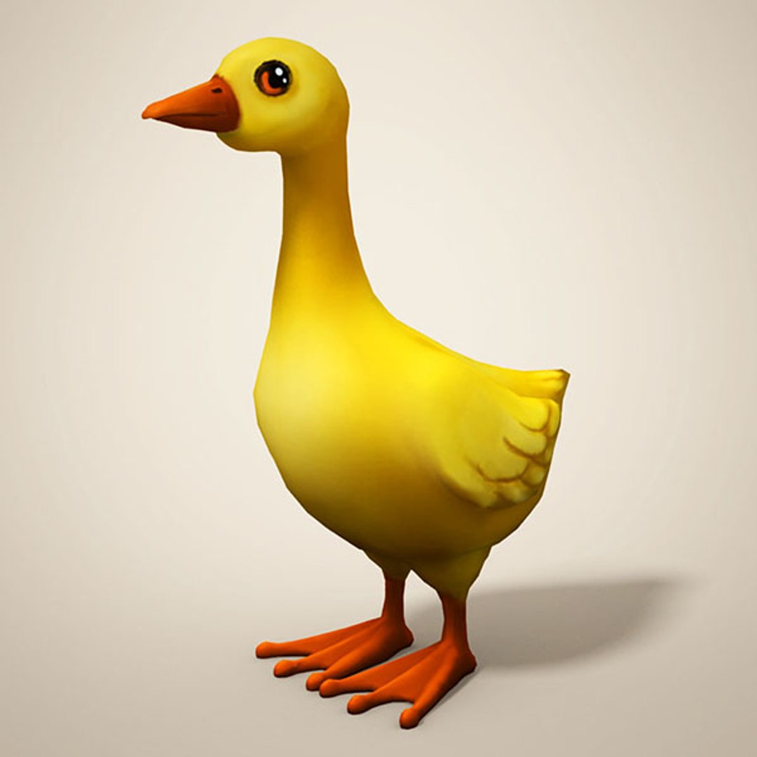 3D Cartoon Duckling Duck - TurboSquid 1238310