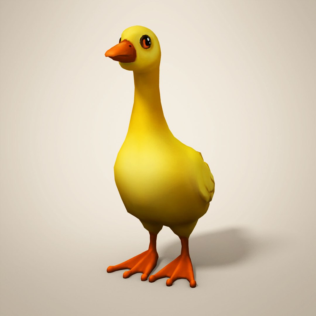 3D Cartoon Duckling Duck - TurboSquid 1238310