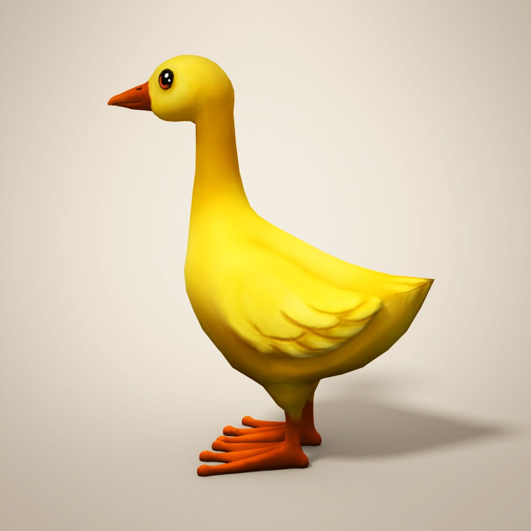 3D Cartoon Duckling Duck - TurboSquid 1238310