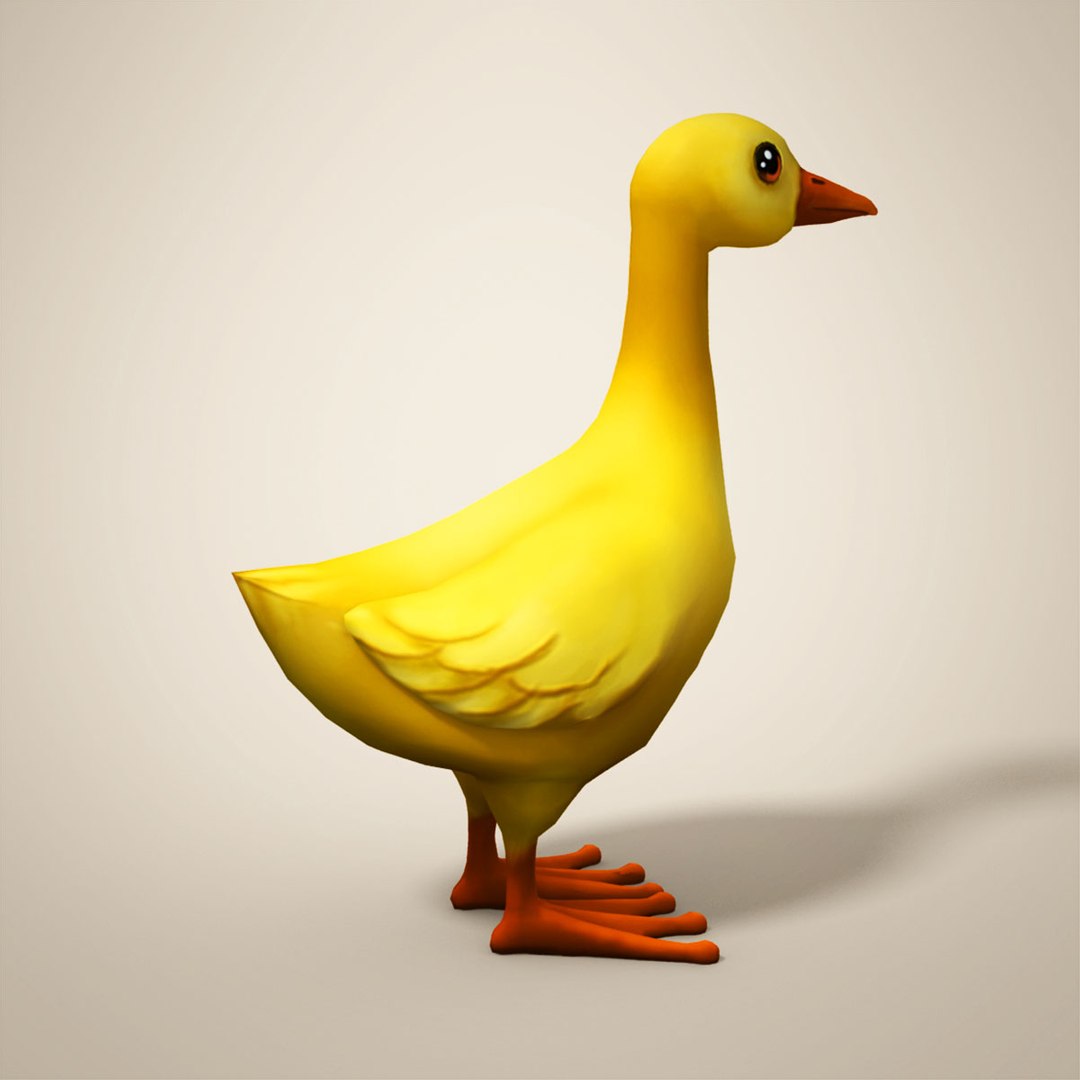 3D Cartoon Duckling Duck - TurboSquid 1238310