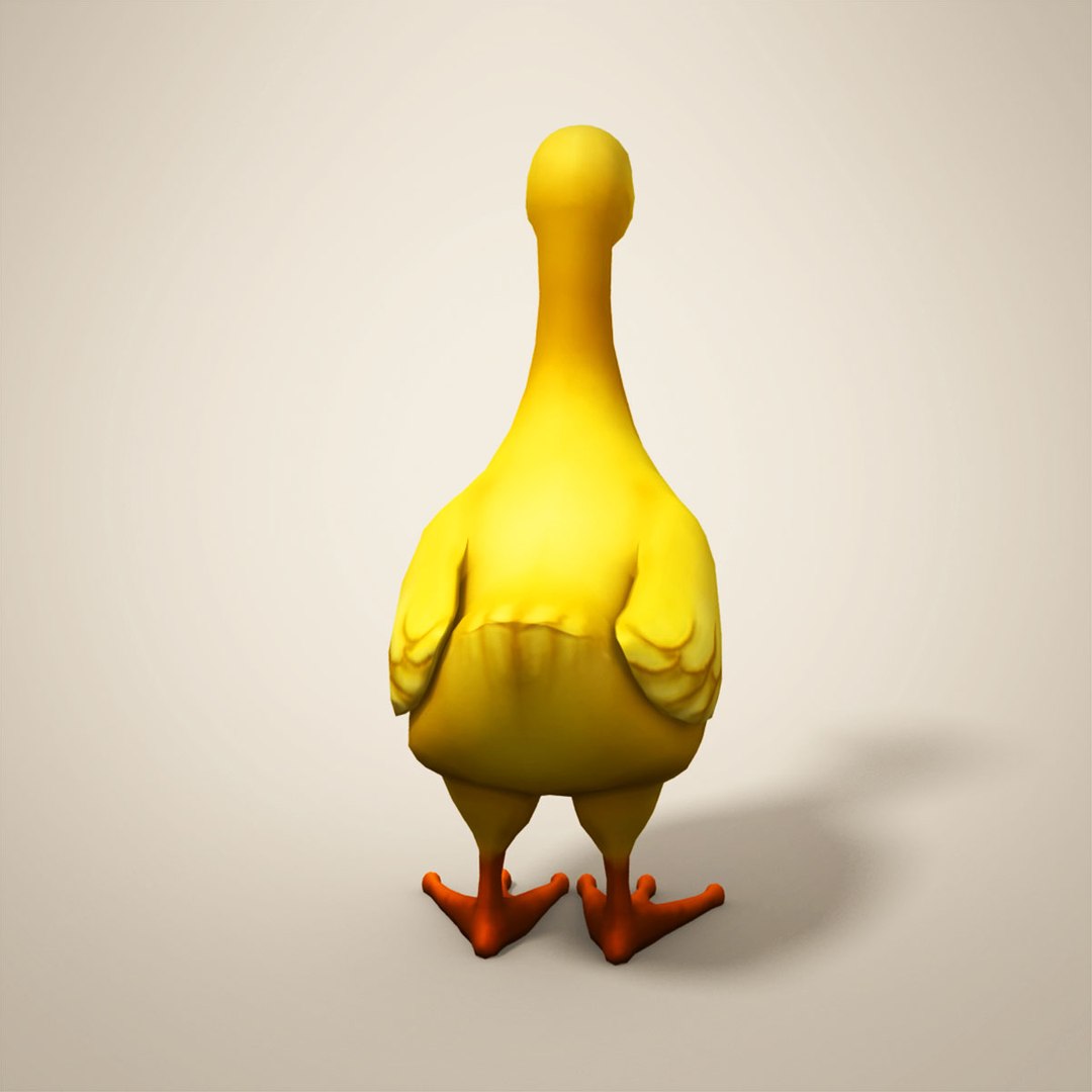 3D Cartoon Duckling Duck - TurboSquid 1238310
