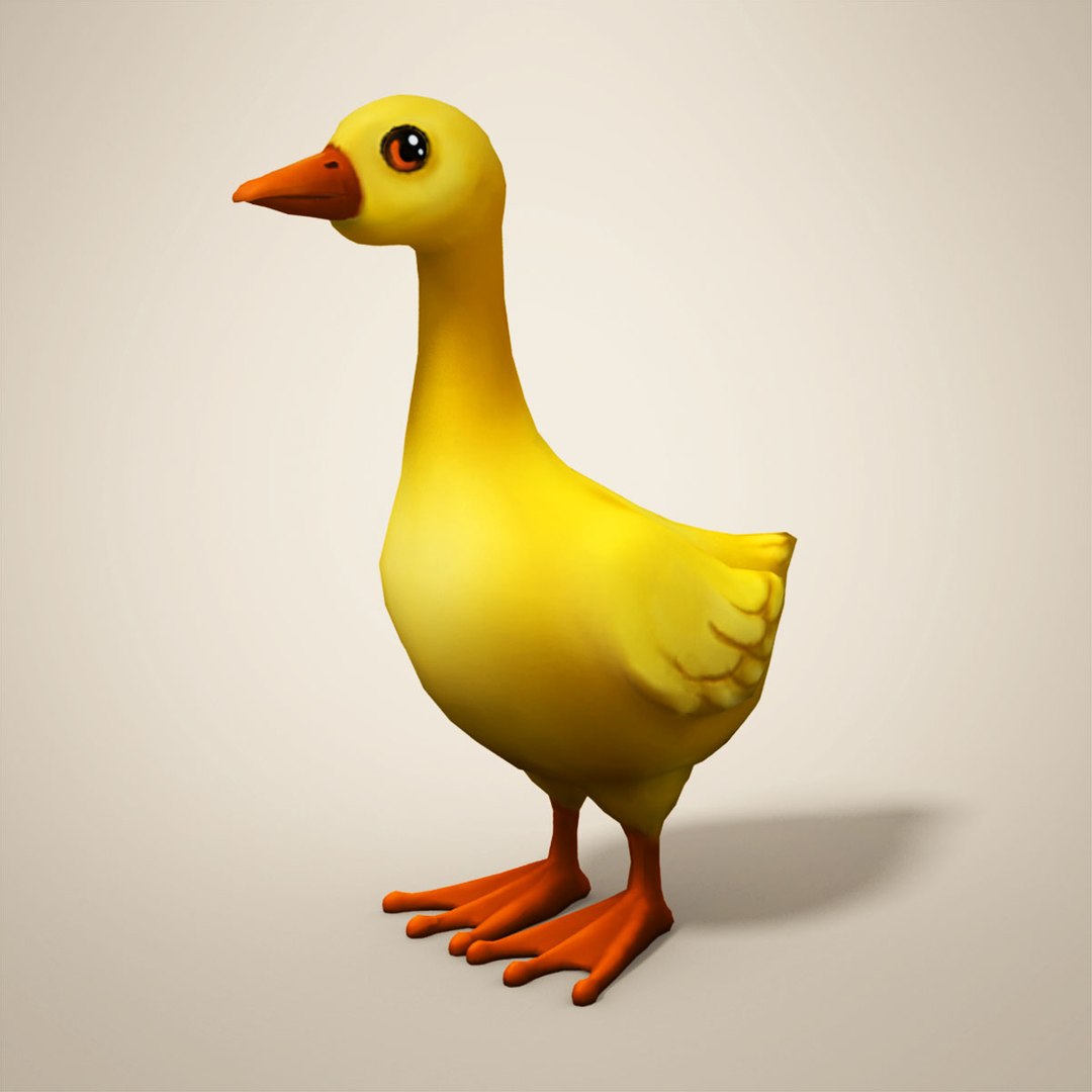3D Cartoon Duckling Duck - TurboSquid 1238310