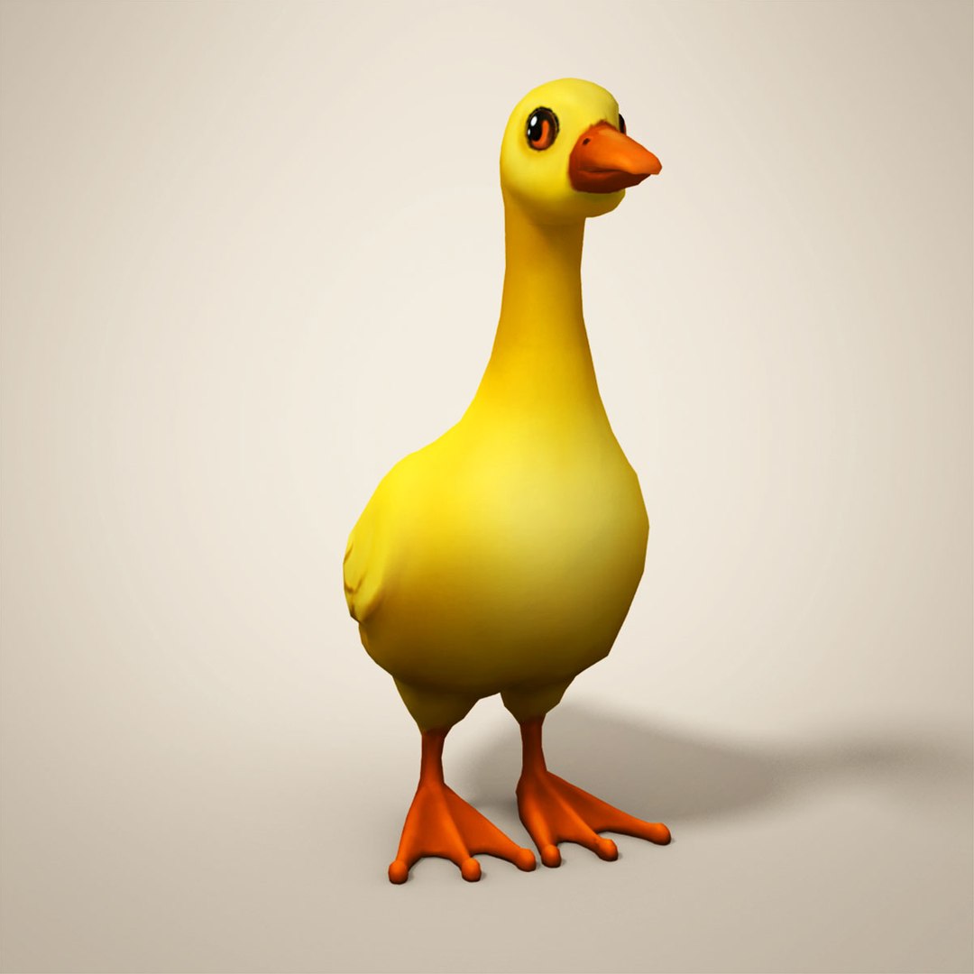 3D Cartoon Duckling Duck - TurboSquid 1238310