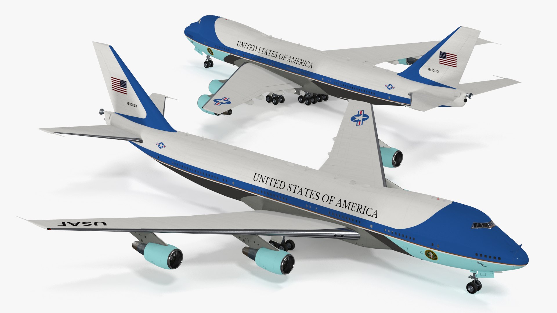 USA President Aircraft Boeing E4B 3D model - TurboSquid 2141167