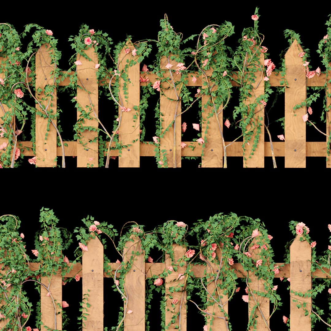 Ivy Wooden Fence Vol 25 3D - TurboSquid 1948862