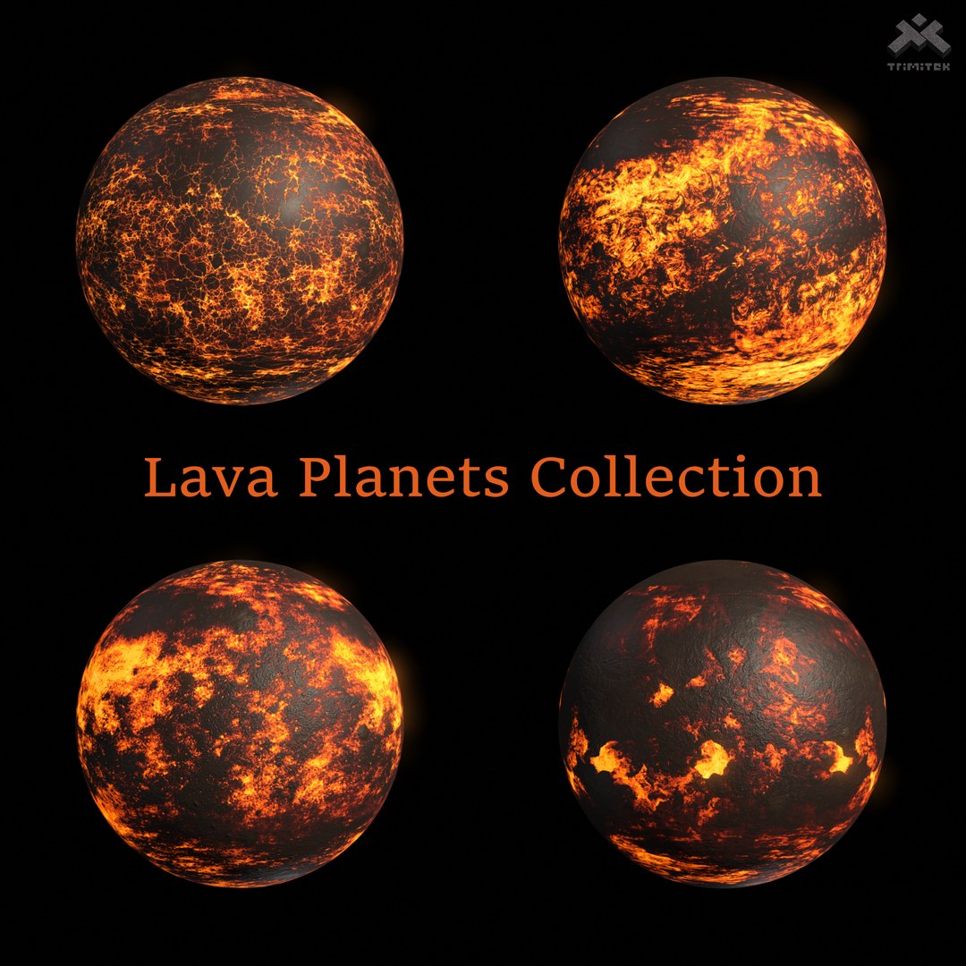 Lava Planets Collection - 8k PBR - Metal and Gloss 3D - TurboSquid 2180704