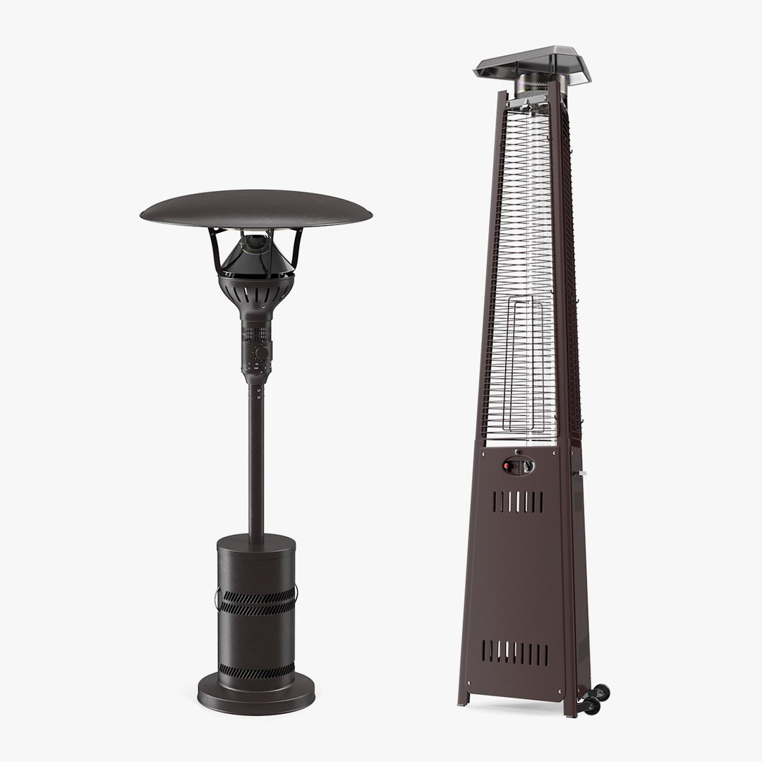 Patio heaters heating 3D model - TurboSquid 1620621