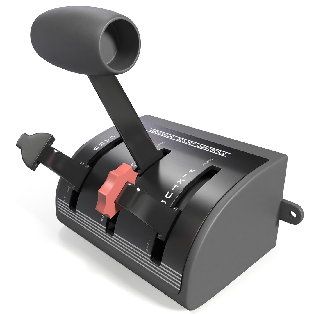 Single Engine Throttle 3d Model