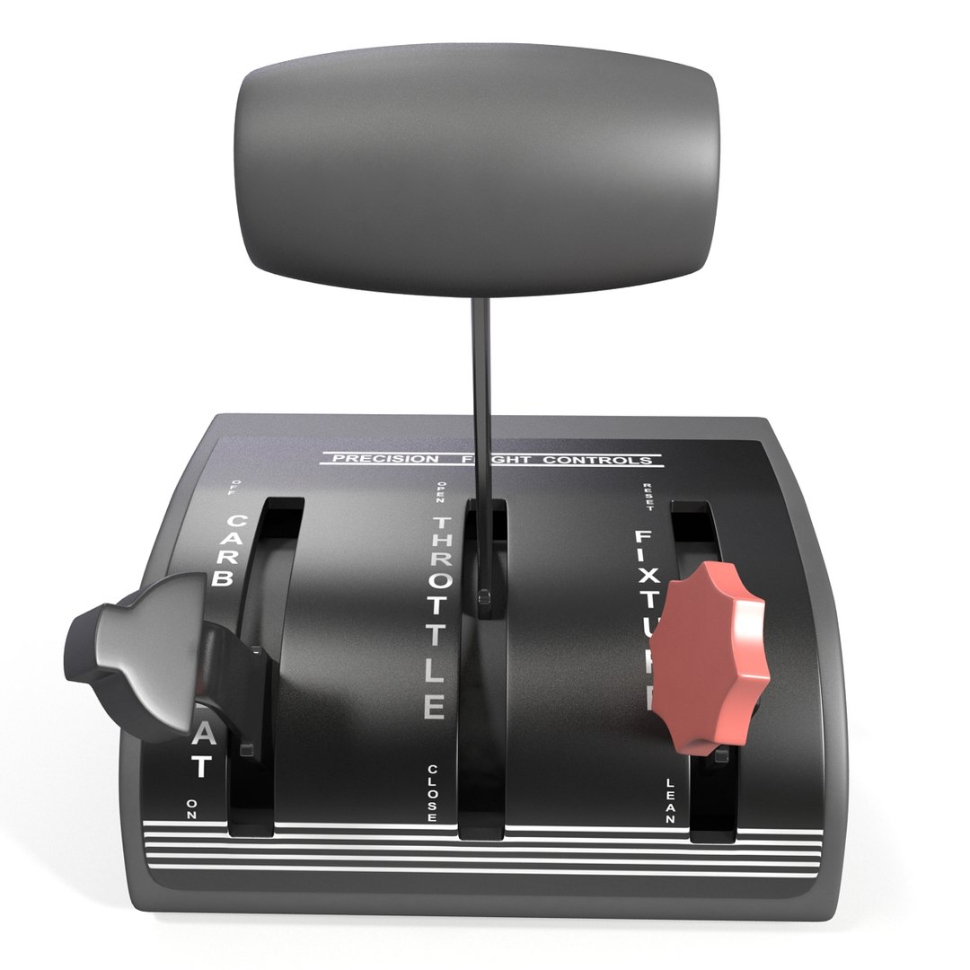 Single Engine Throttle 3d Model