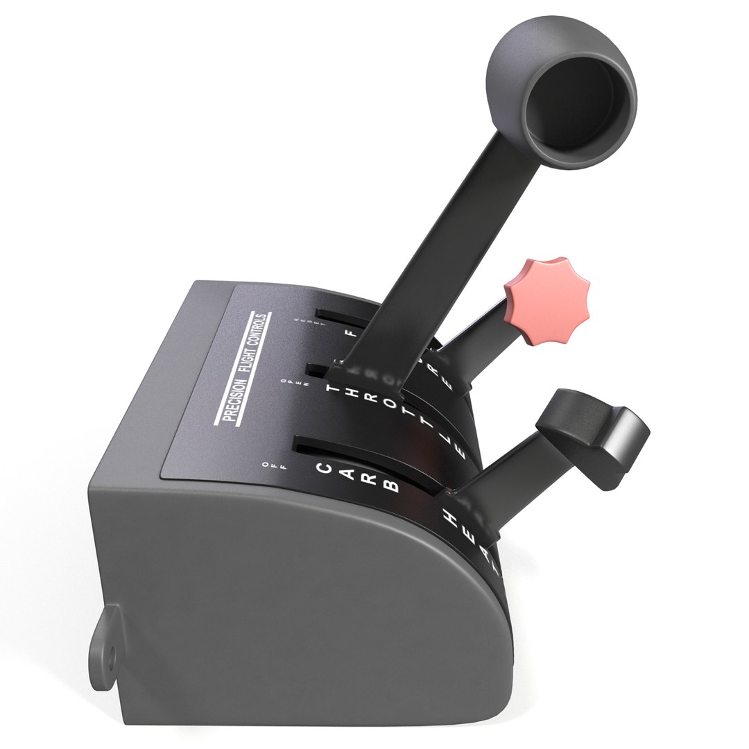 Single Engine Throttle 3d Model