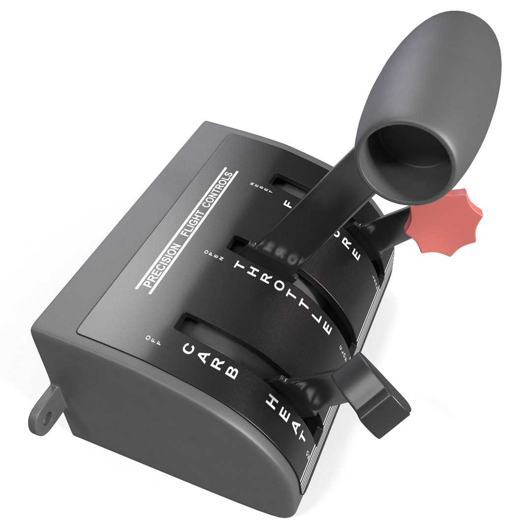 Single Engine Throttle 3d Model