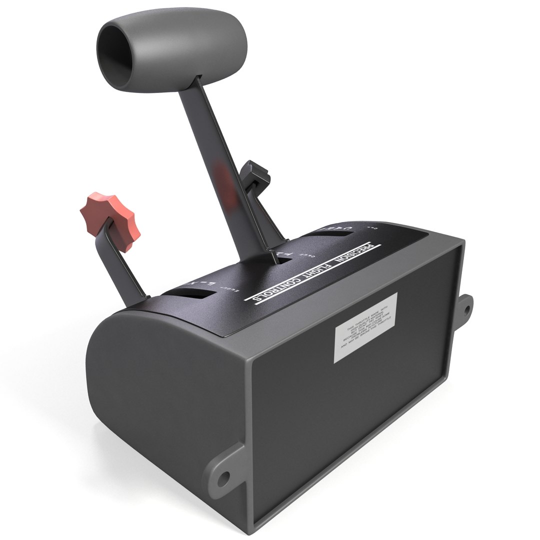 Single Engine Throttle 3d Model