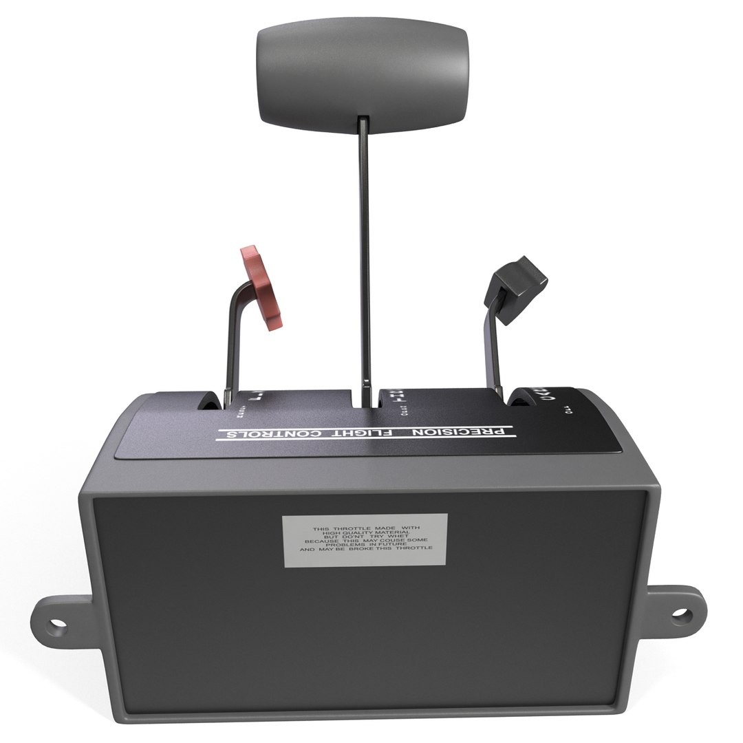 Single Engine Throttle 3d Model