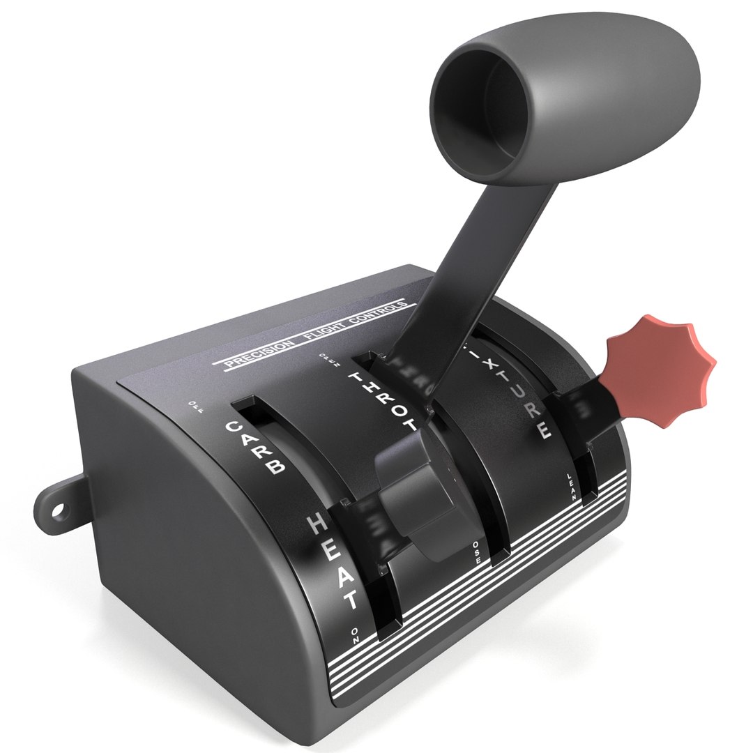Single Engine Throttle 3d Model