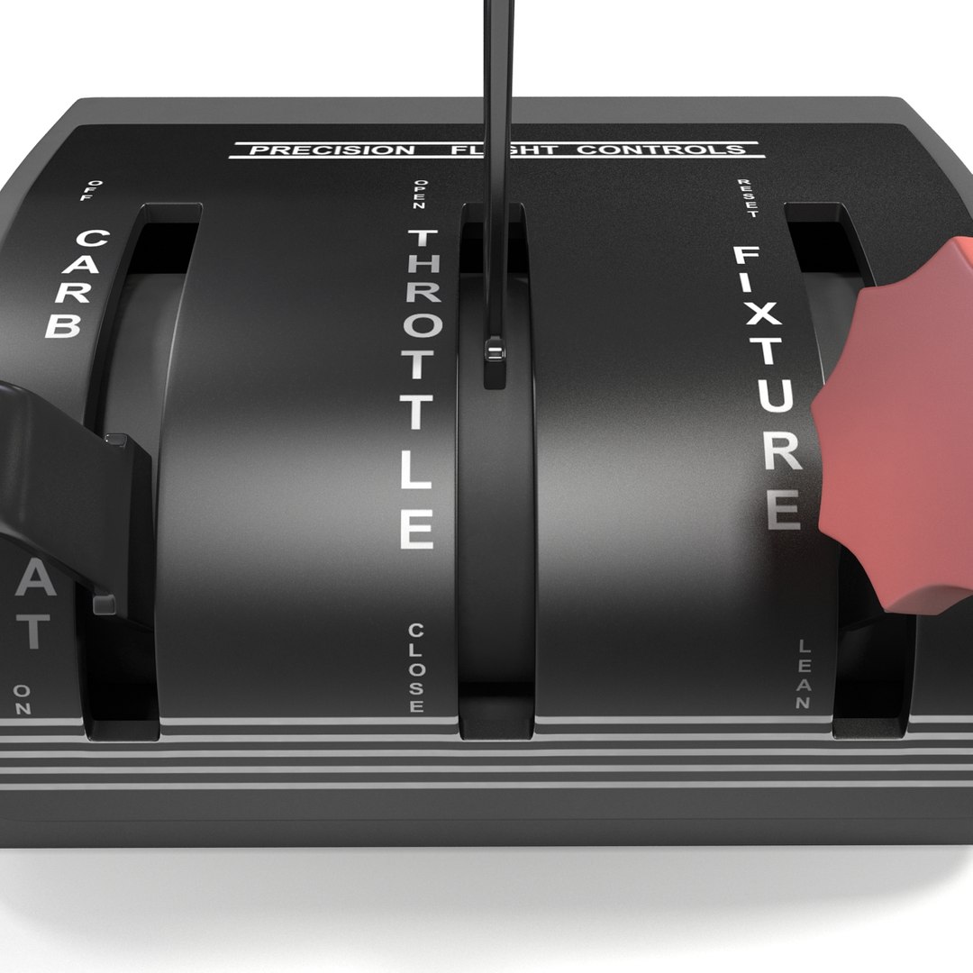 Single Engine Throttle 3d Model
