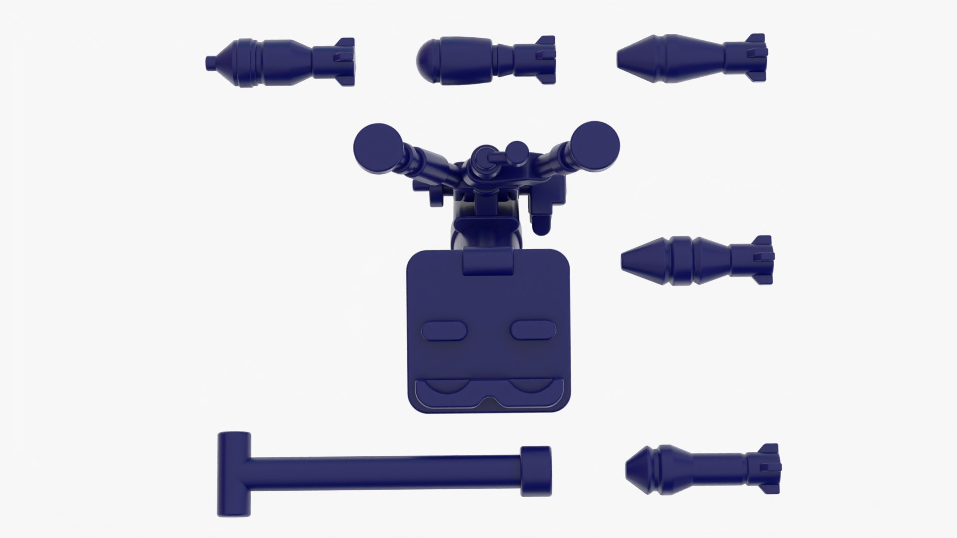 Detailed Lego Rocket Launcher 3D Model - TurboSquid 2256797