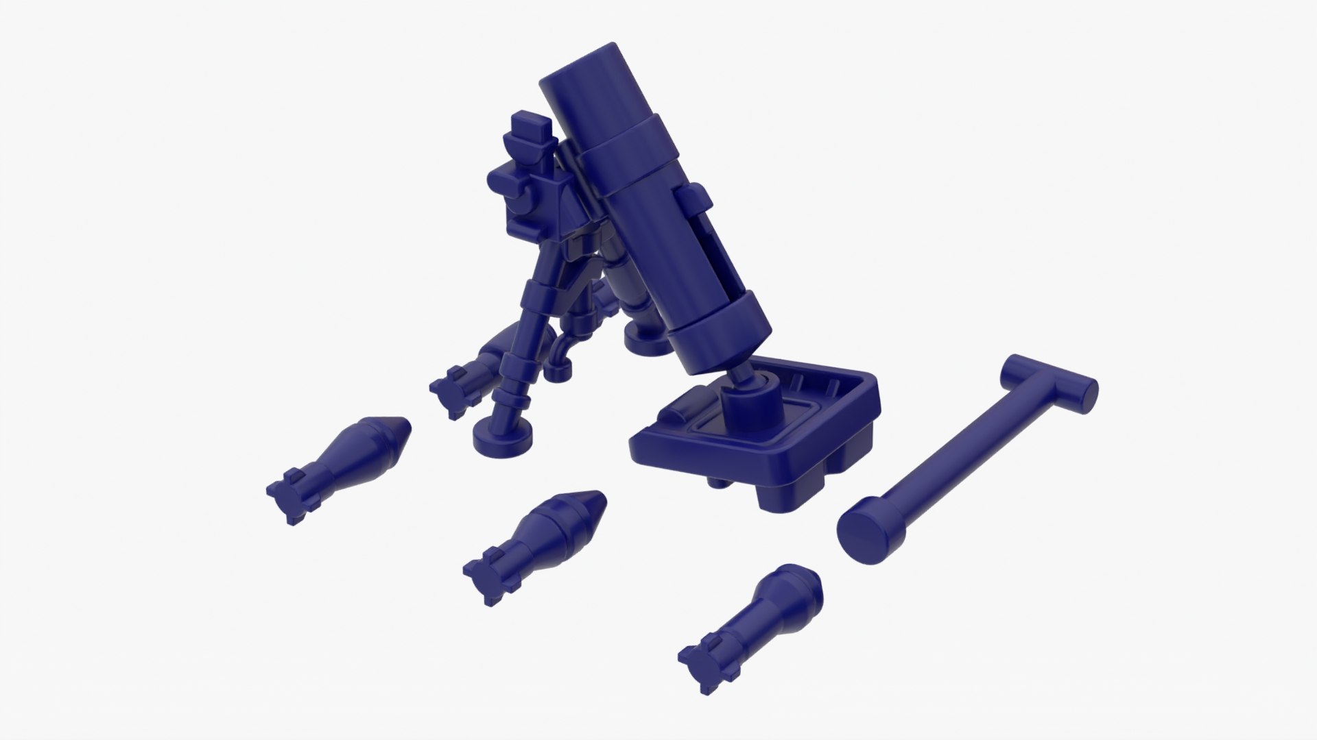 Detailed Lego Rocket Launcher 3D Model - TurboSquid 2256797