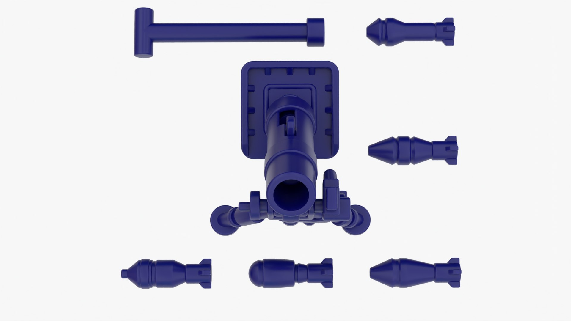 Detailed Lego Rocket Launcher 3D Model - TurboSquid 2256797