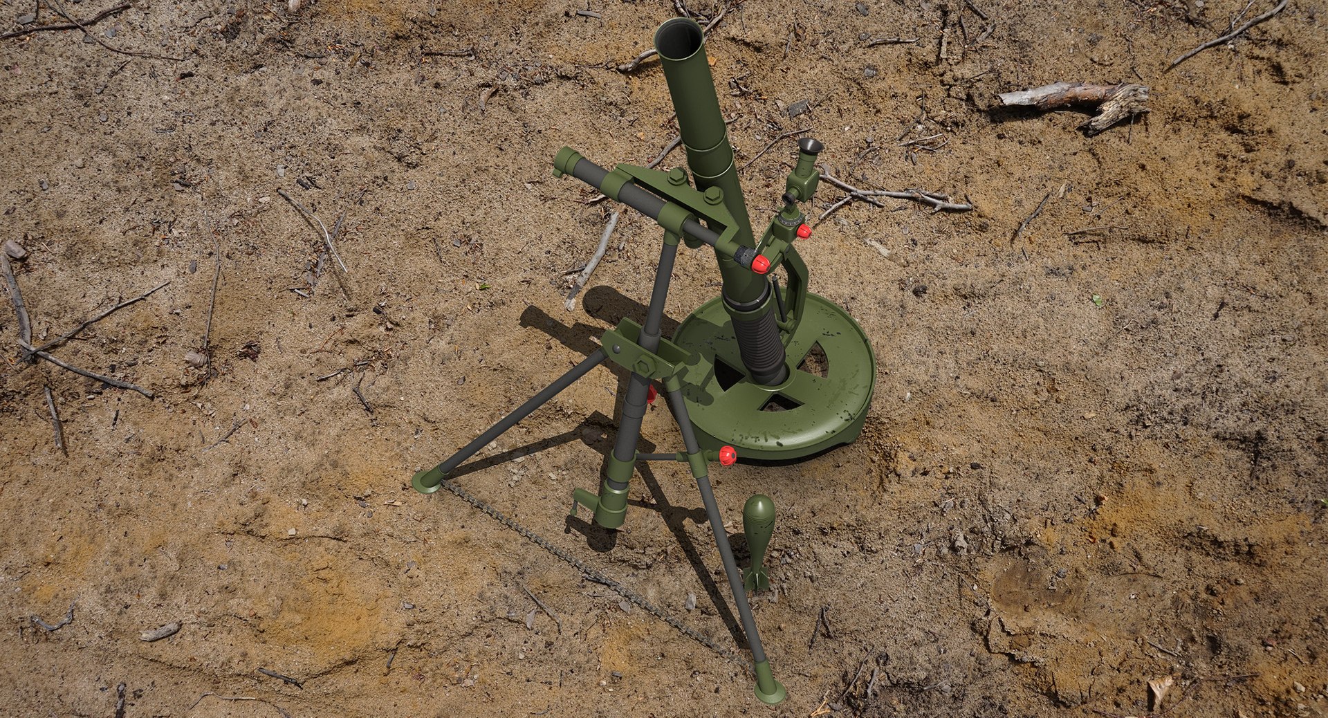 3D M224 Mortar - TurboSquid 1217405