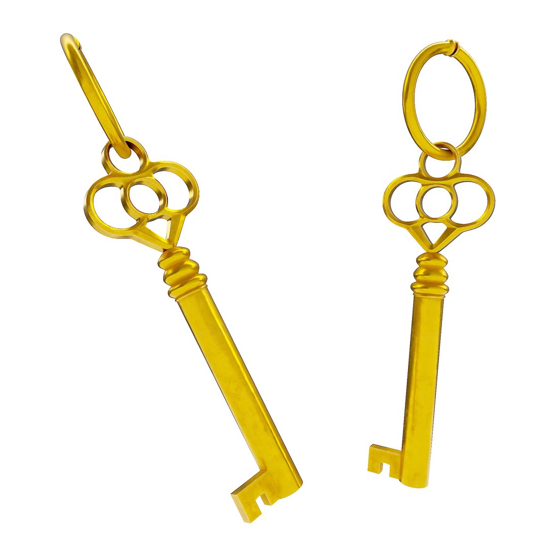3D Gold Antique Key 3d Model Model - TurboSquid 1976643