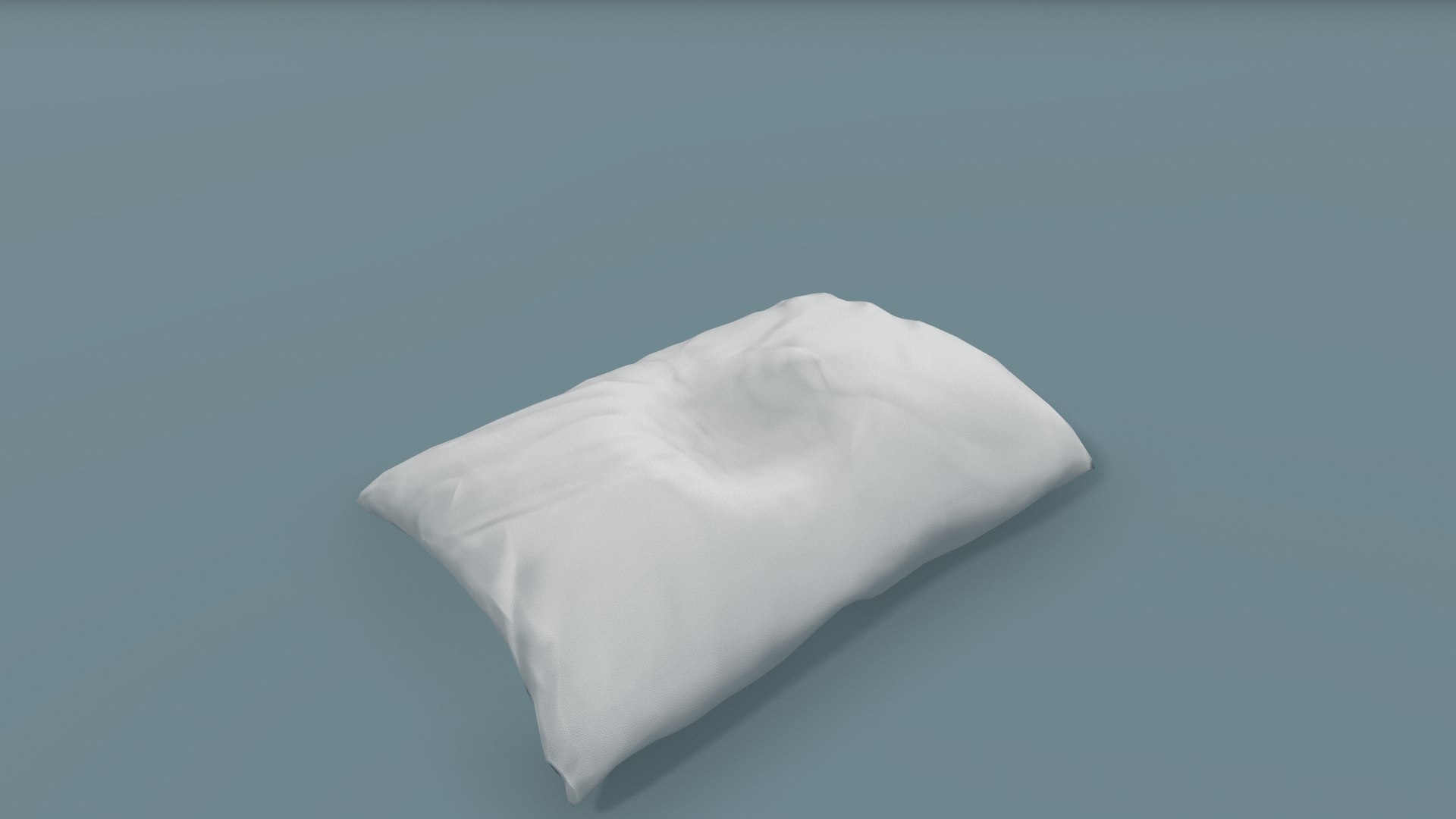 Crumpled pillow with head mark 3D - TurboSquid 2084036