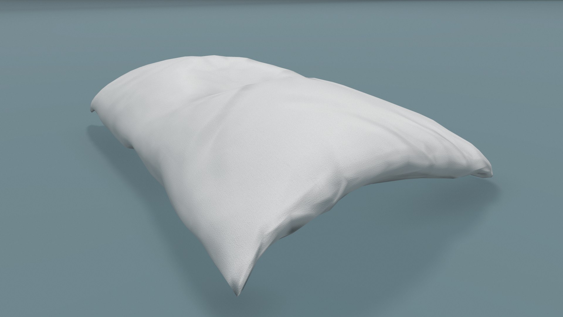Crumpled pillow with head mark 3D - TurboSquid 2084036