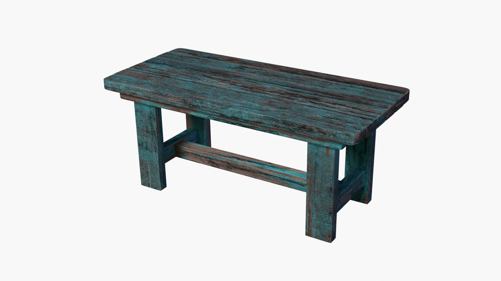 Rustic Coffee Table Wood 3D Model - TurboSquid 2305619