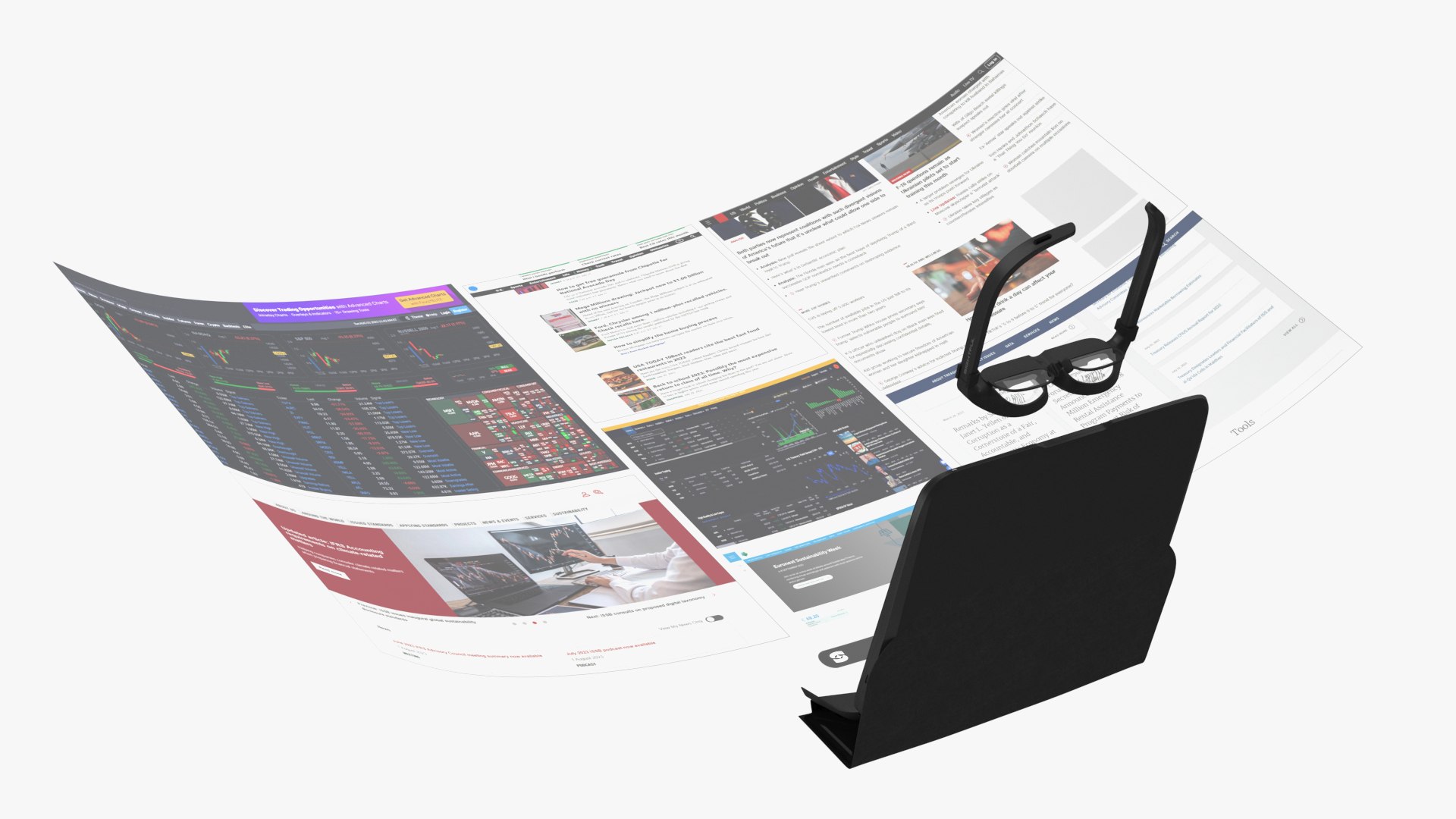 3D Spacetop Augmented Reality Laptop With Glasses Model - TurboSquid ...