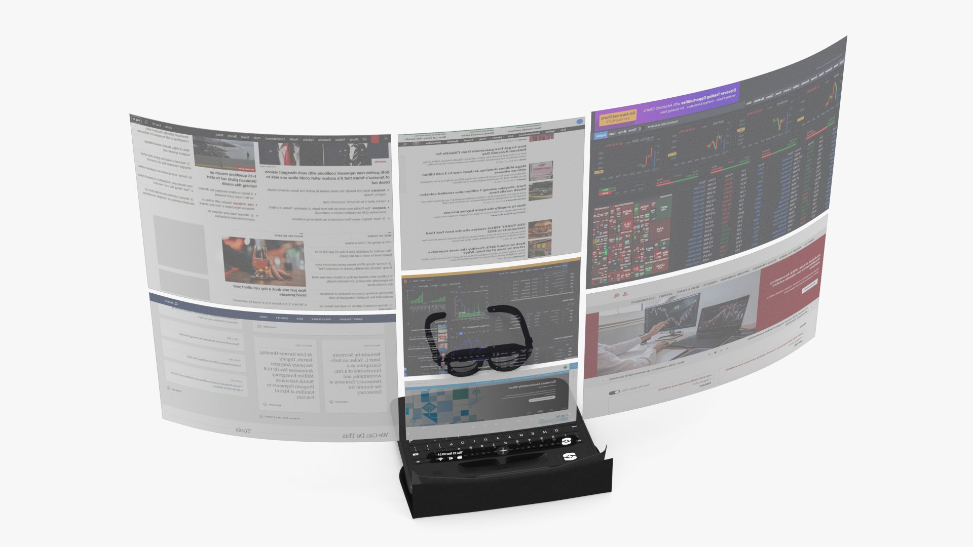 3D Spacetop Augmented Reality Laptop With Glasses Model - TurboSquid ...