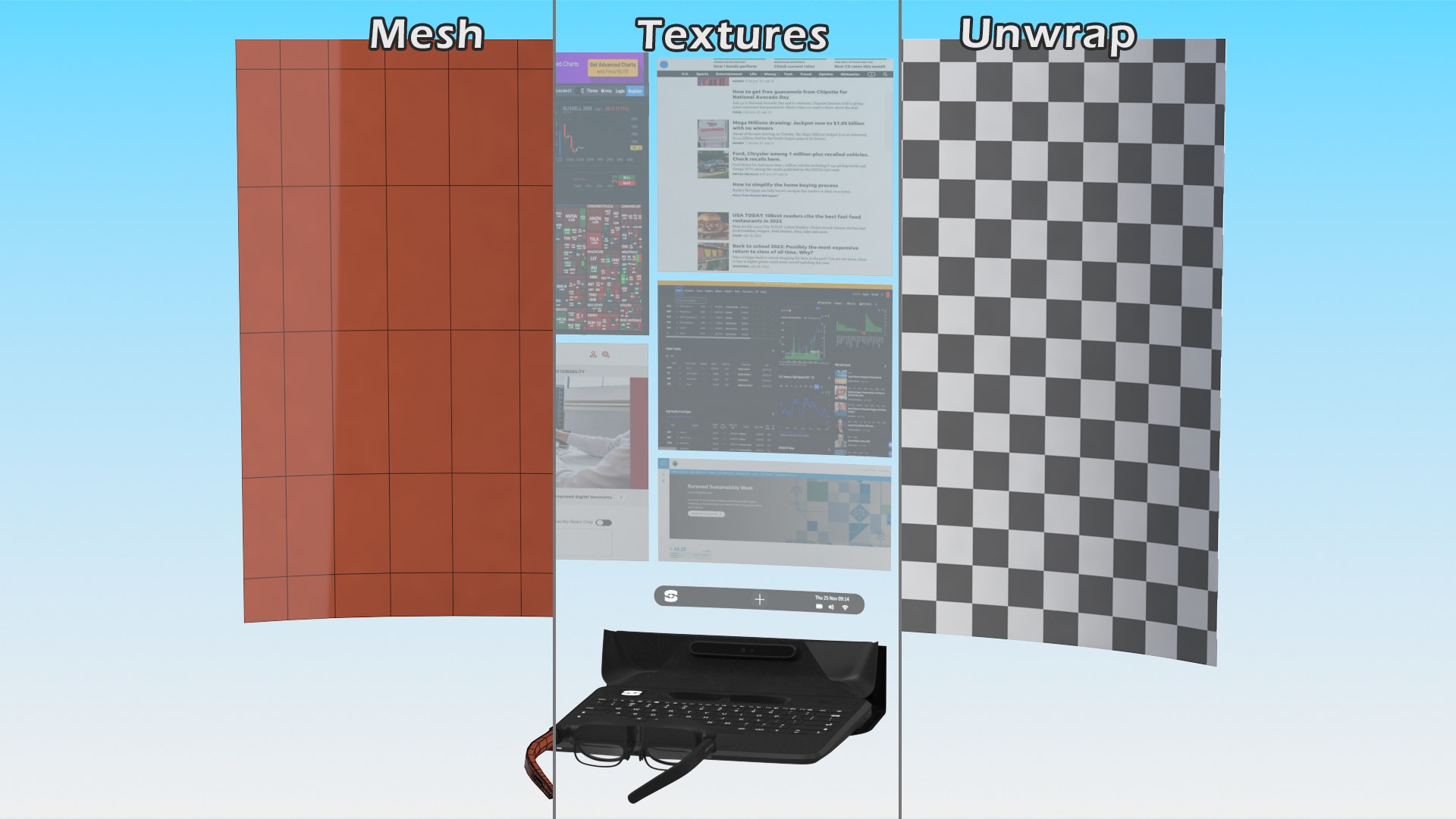 3D Spacetop Augmented Reality Laptop with Glasses model - TurboSquid ...