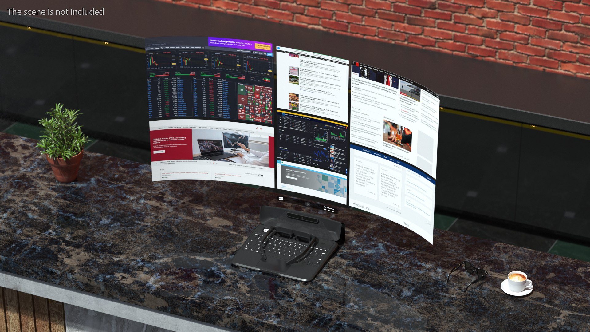 3D Spacetop Augmented Reality Laptop With Glasses Model - TurboSquid ...