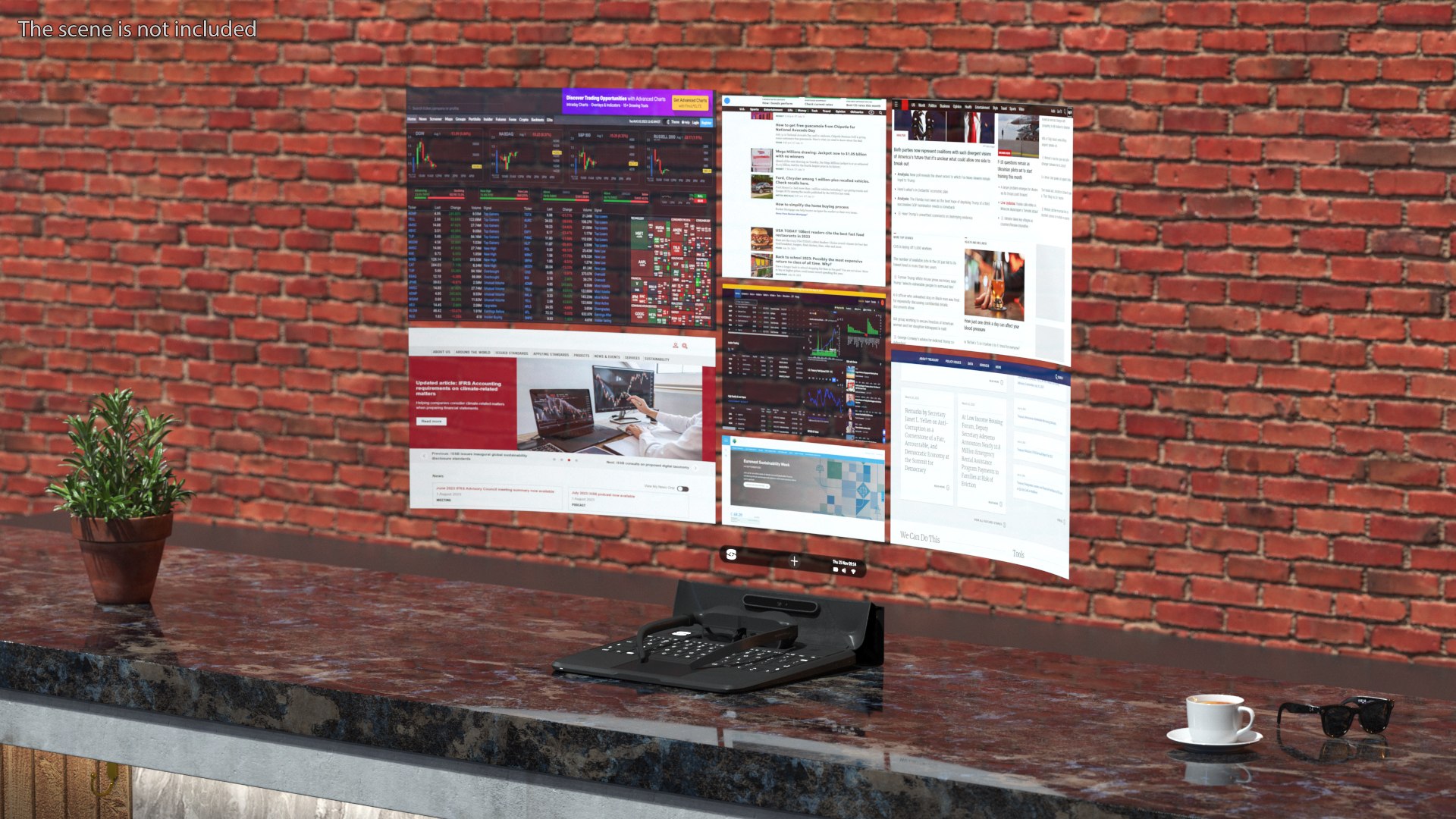 3D Spacetop Augmented Reality Laptop With Glasses Model - TurboSquid ...