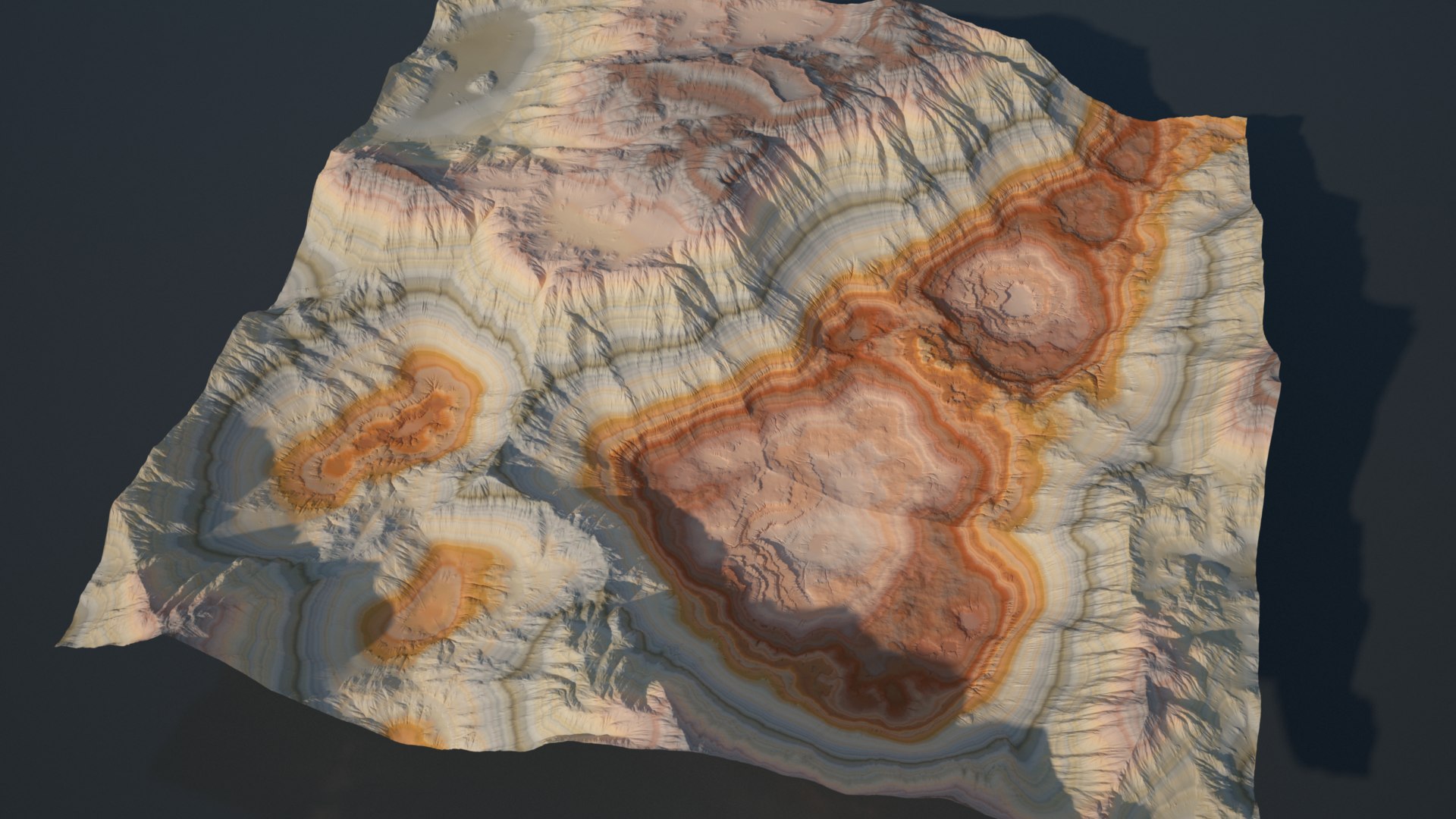 Highly Detailed Sci-fi Rocky Desert 3D Model - TurboSquid 2164010