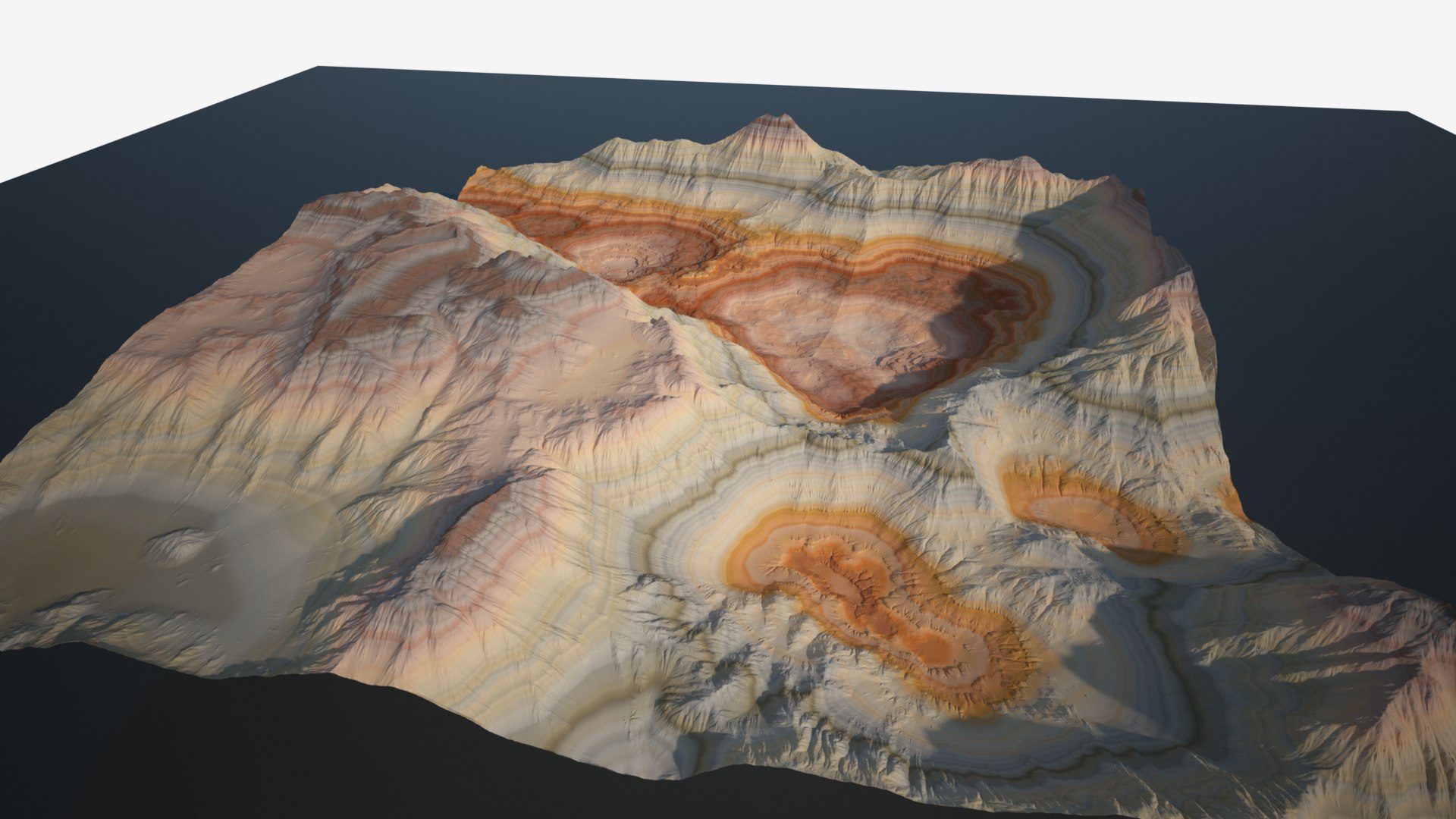 Highly Detailed Sci-fi Rocky Desert 3D Model - TurboSquid 2164010