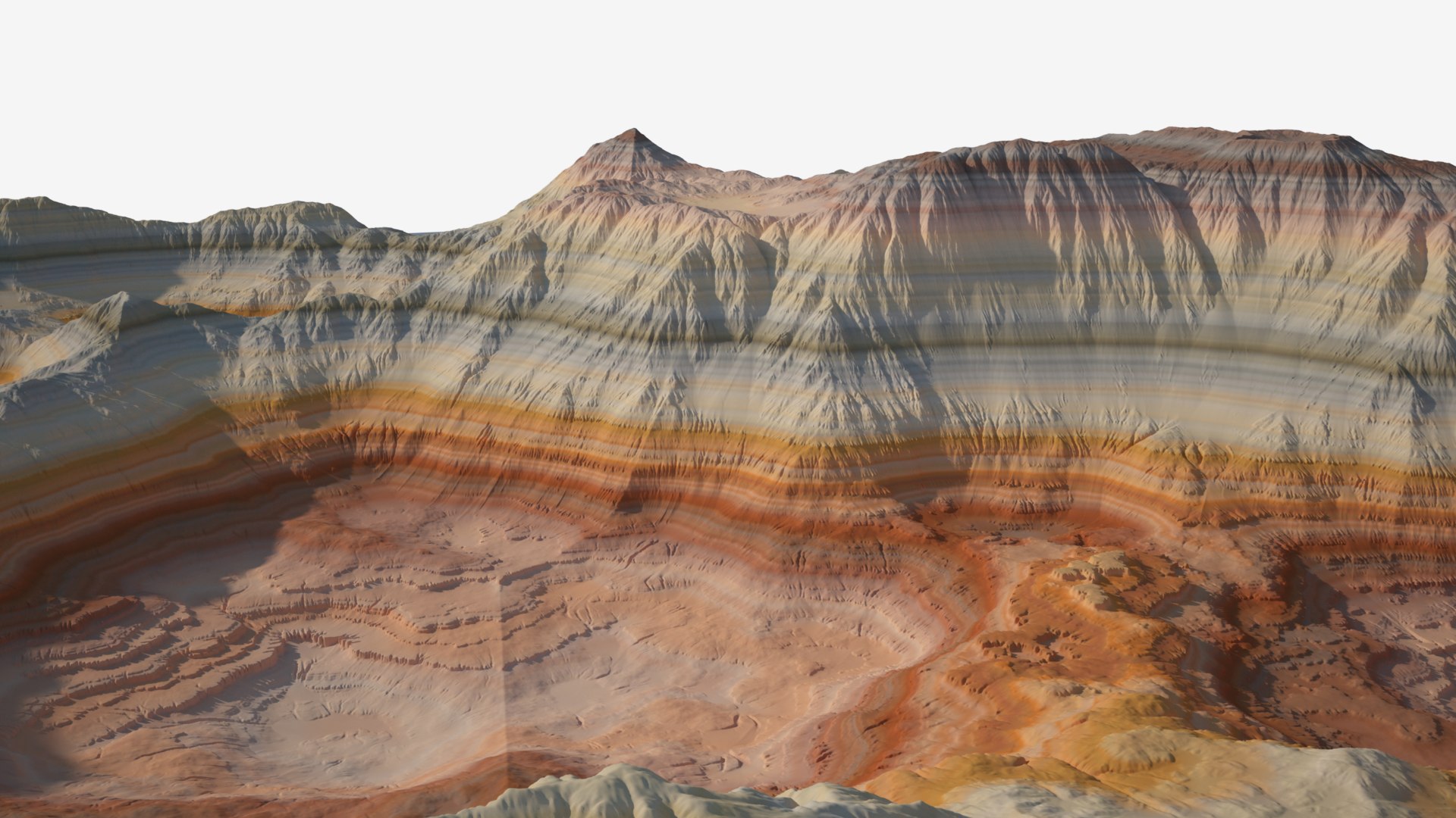 Highly Detailed Sci-fi Rocky Desert 3D Model - TurboSquid 2164010