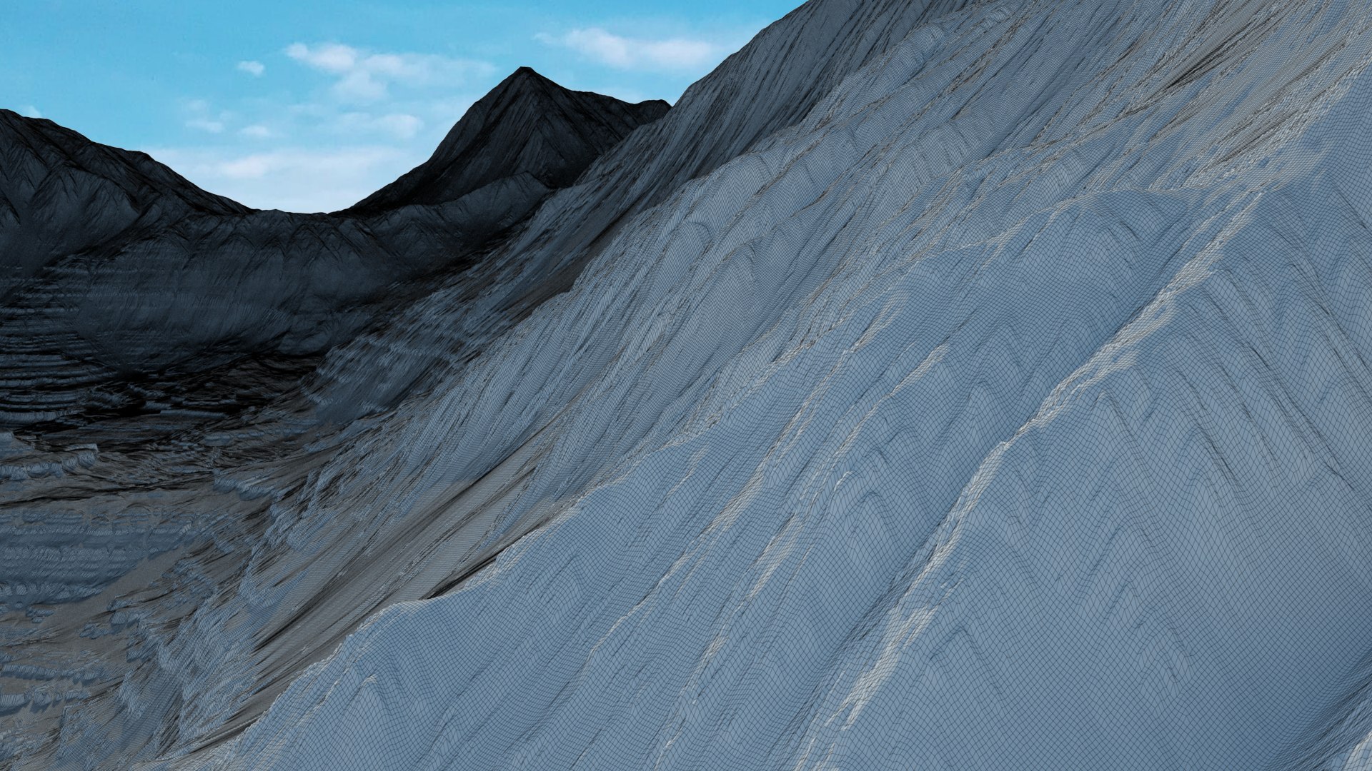 Highly Detailed Sci-fi Rocky Desert 3D Model - TurboSquid 2164010