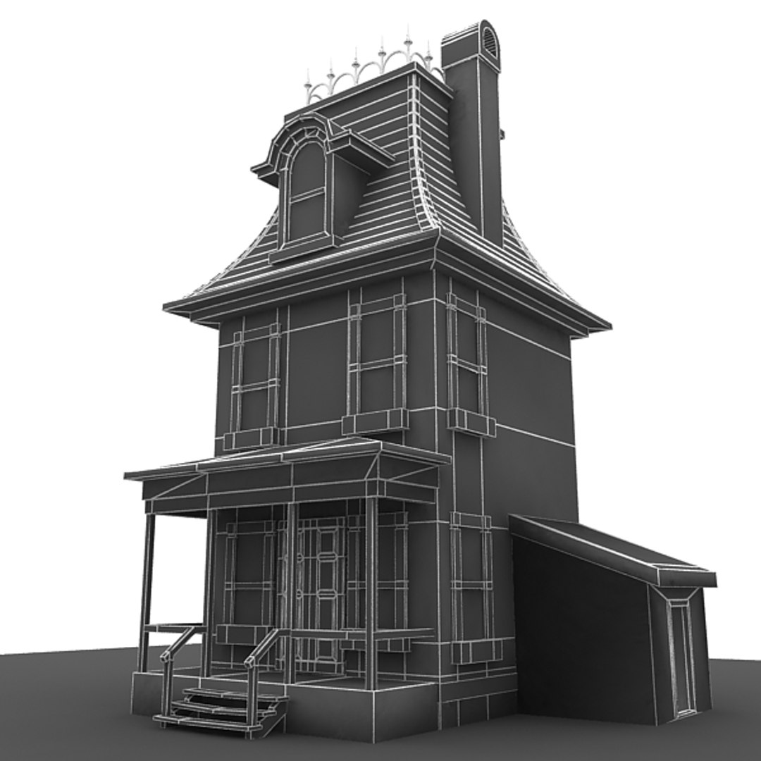 3ds max cartoonish house