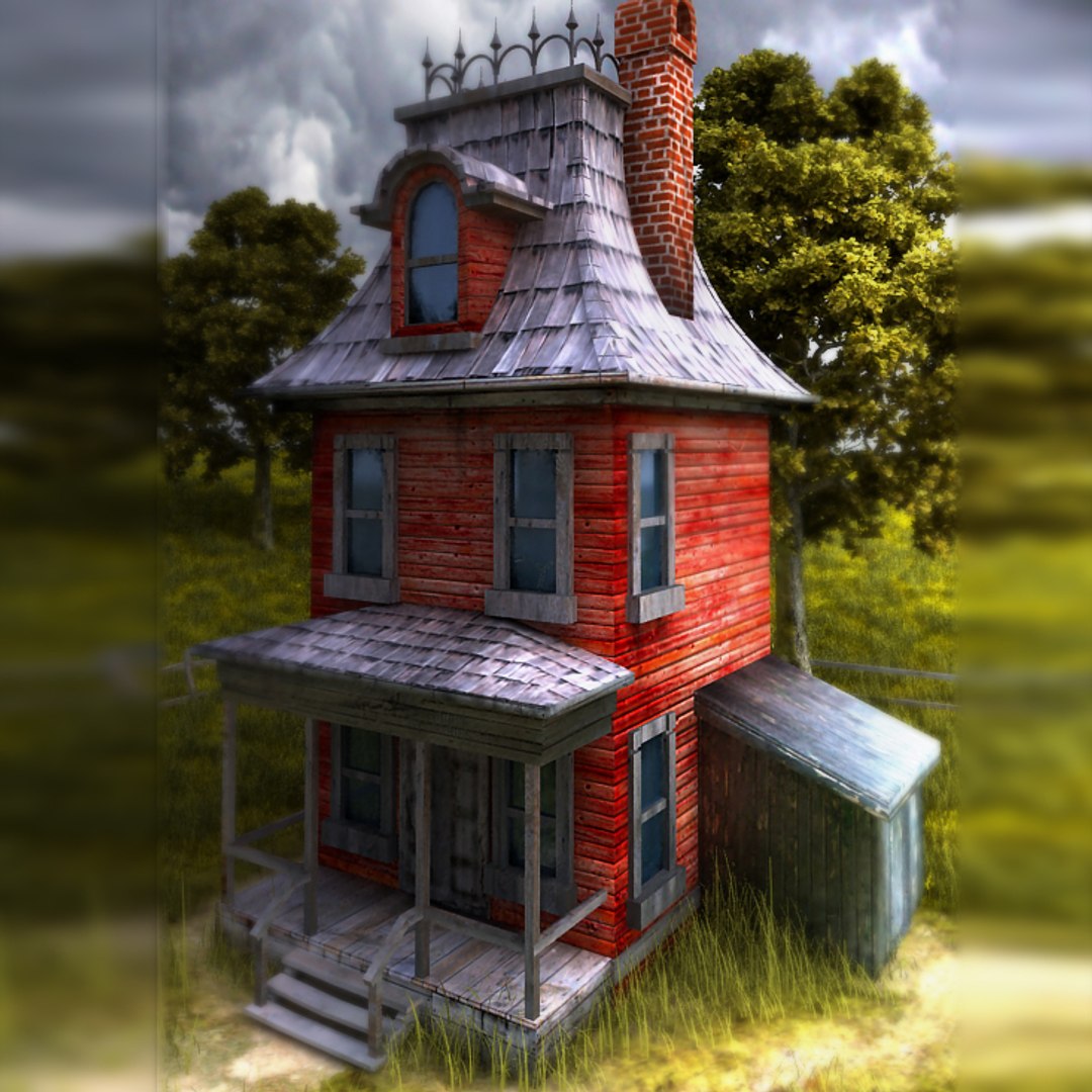 3ds max cartoonish house