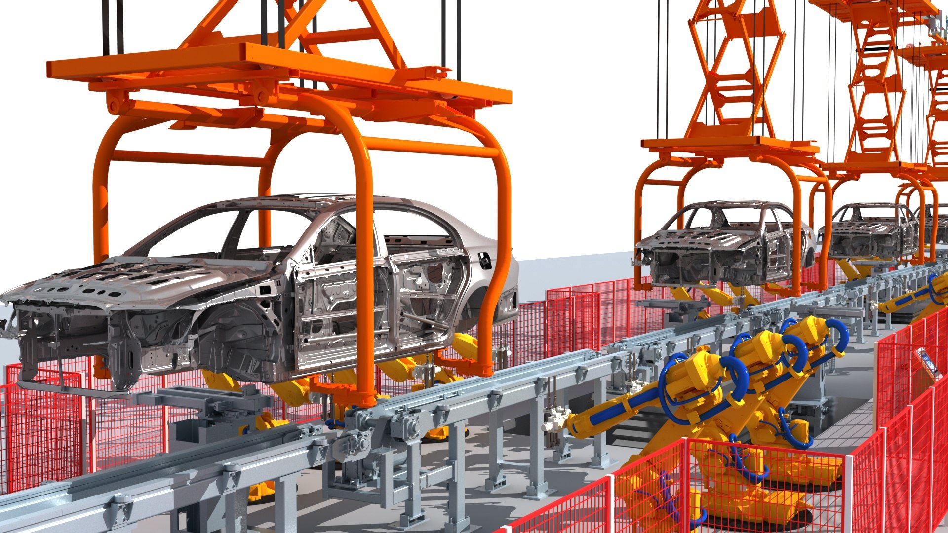 3D Automobile Production Line Model - TurboSquid 2291339
