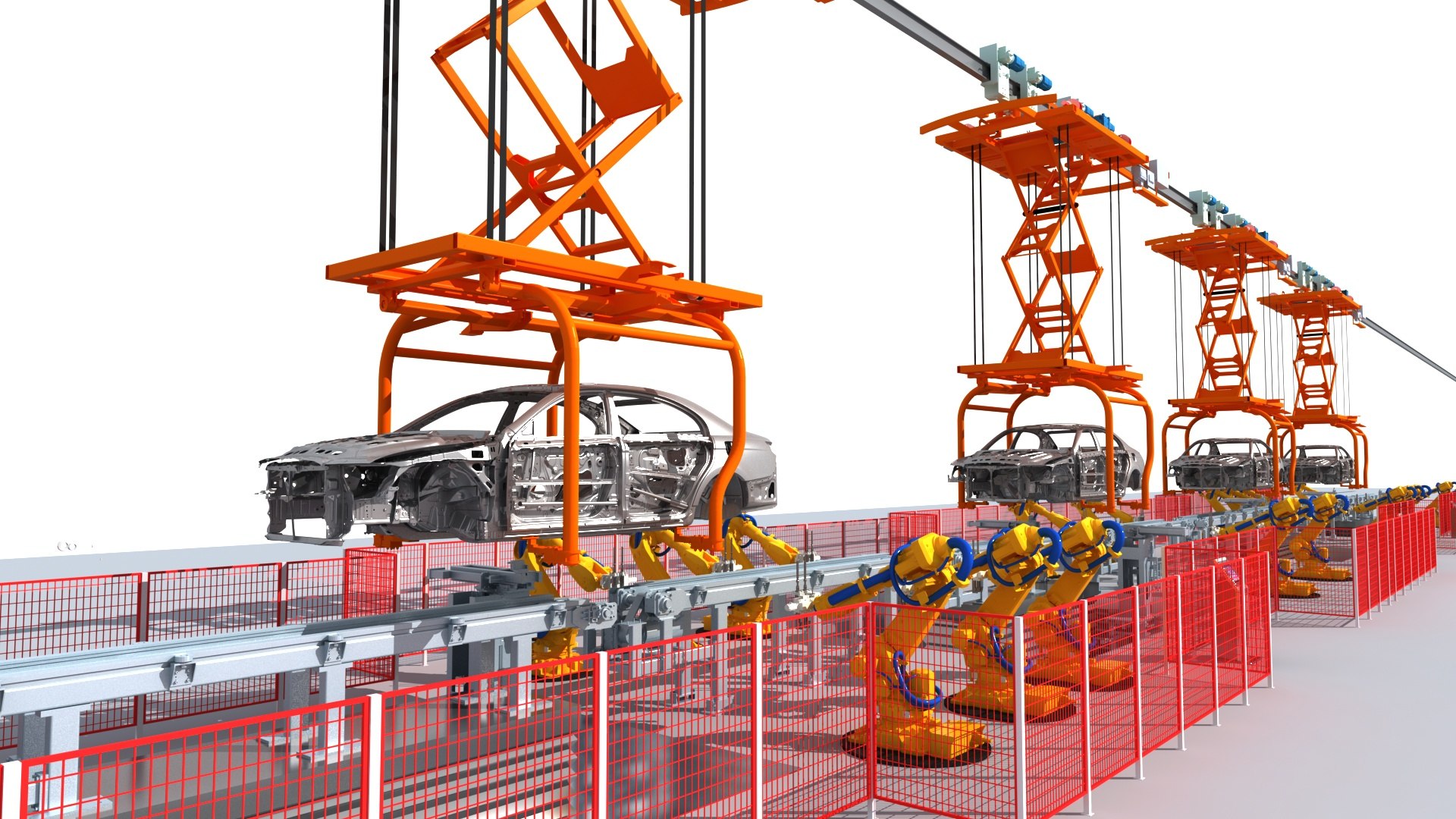 3D Automobile Production Line Model - TurboSquid 2291339