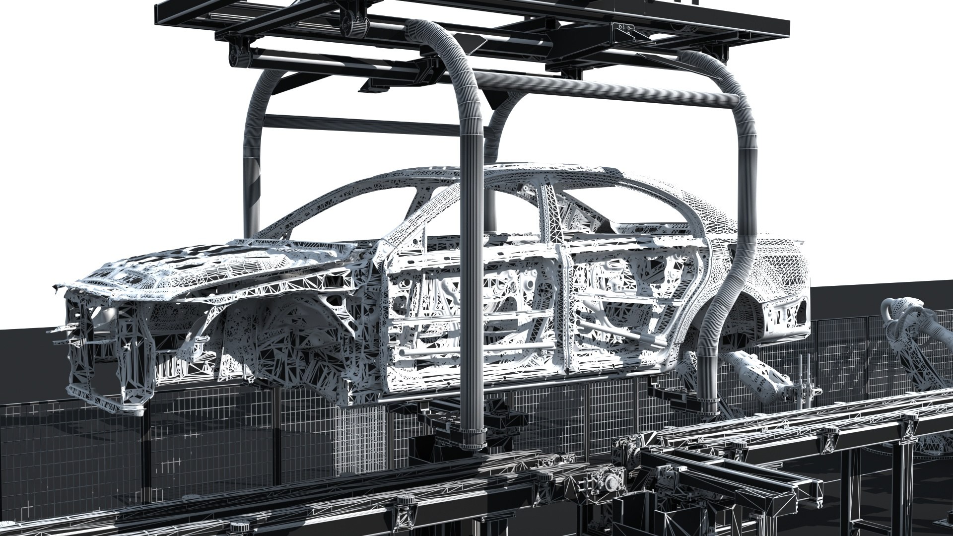 3D Automobile Production Line Model - TurboSquid 2291339