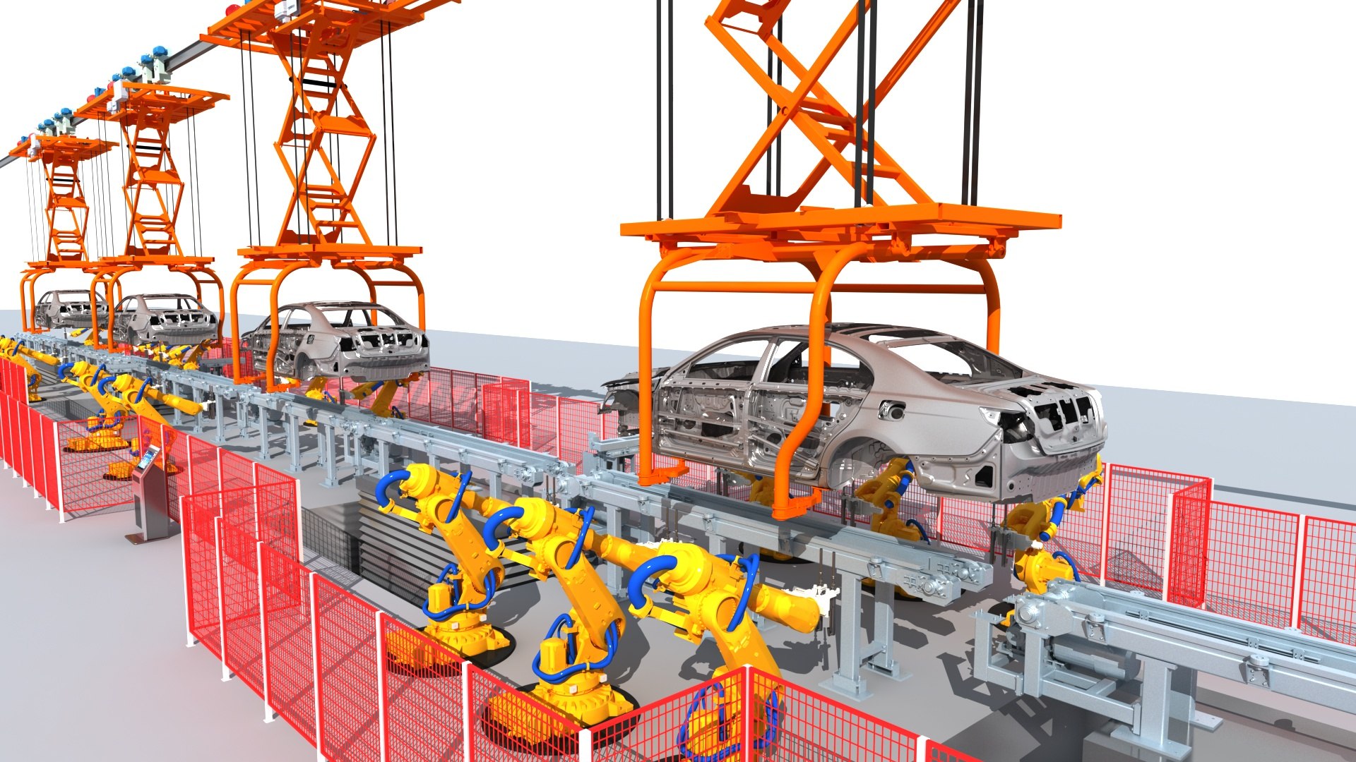 3D Automobile Production Line Model - TurboSquid 2291339