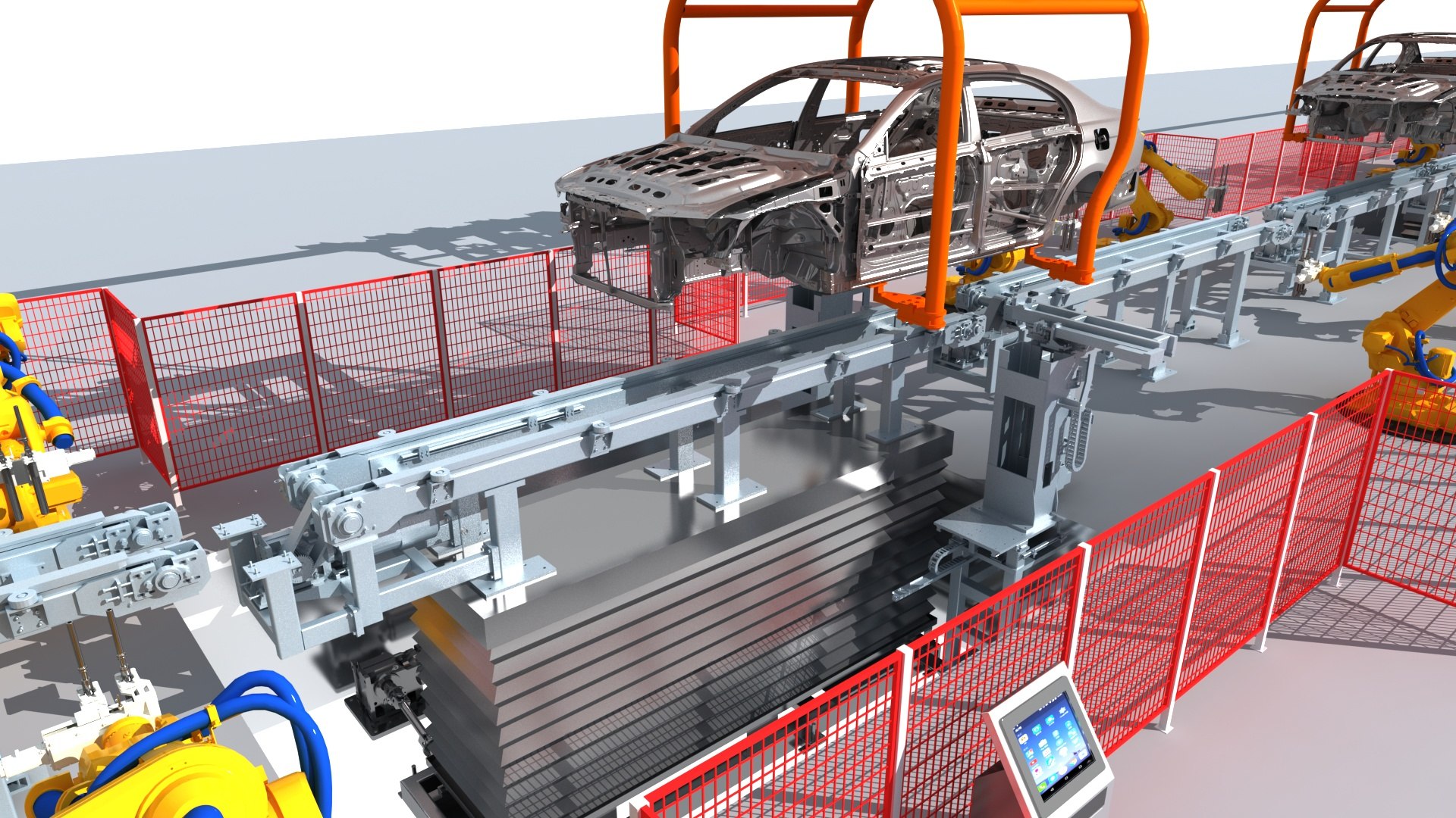 3D Automobile Production Line Model - TurboSquid 2291339