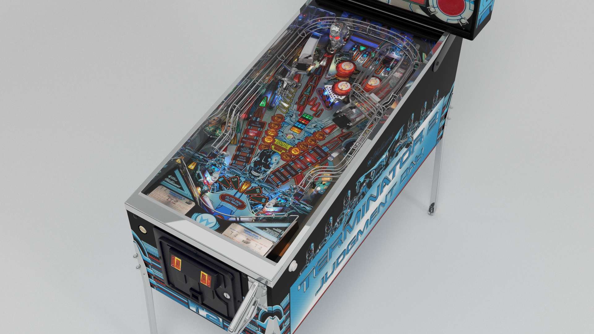 Terminator 2 Pinball Machine Modelo 3D - TurboSquid 1684616